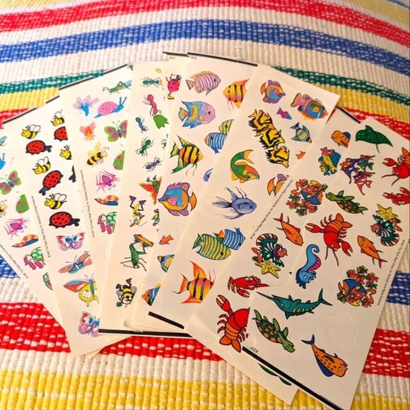 Vintage | Fish | Vintage9s Colorful Fish Ocean Insect Bug Sticker Set ...
